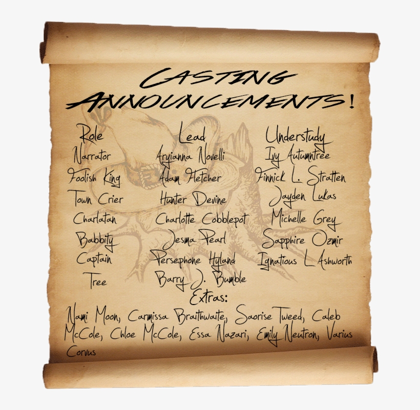 Download Cast Announcements 1 - Handwriting | Transparent PNG Download ...