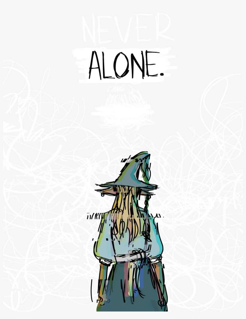Outcast But Never Alone - Cartoon PNG Image | Transparent PNG Free ...