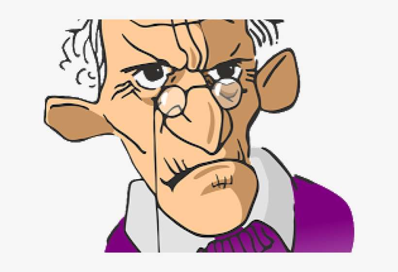 Grumpy Old Man Clip Art