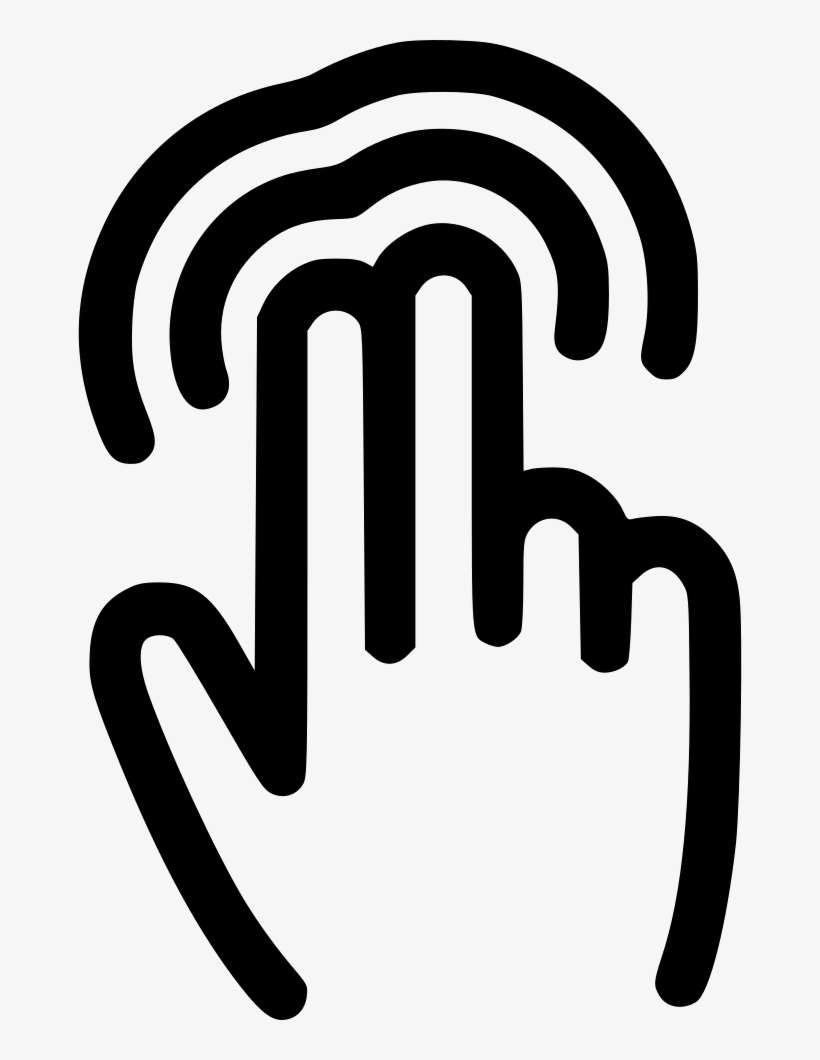 Swipe Tap Press Touch Click Hand Doubletap Comments - Png Icon Click ...