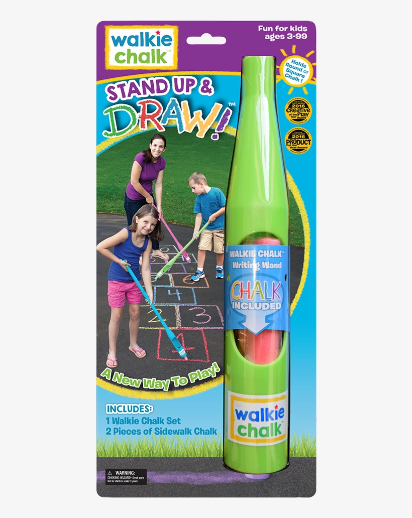 Walkie Chalk® Lucky Lime - Walkie Chalk Stand Up Sidewalk Chalk Holder ...