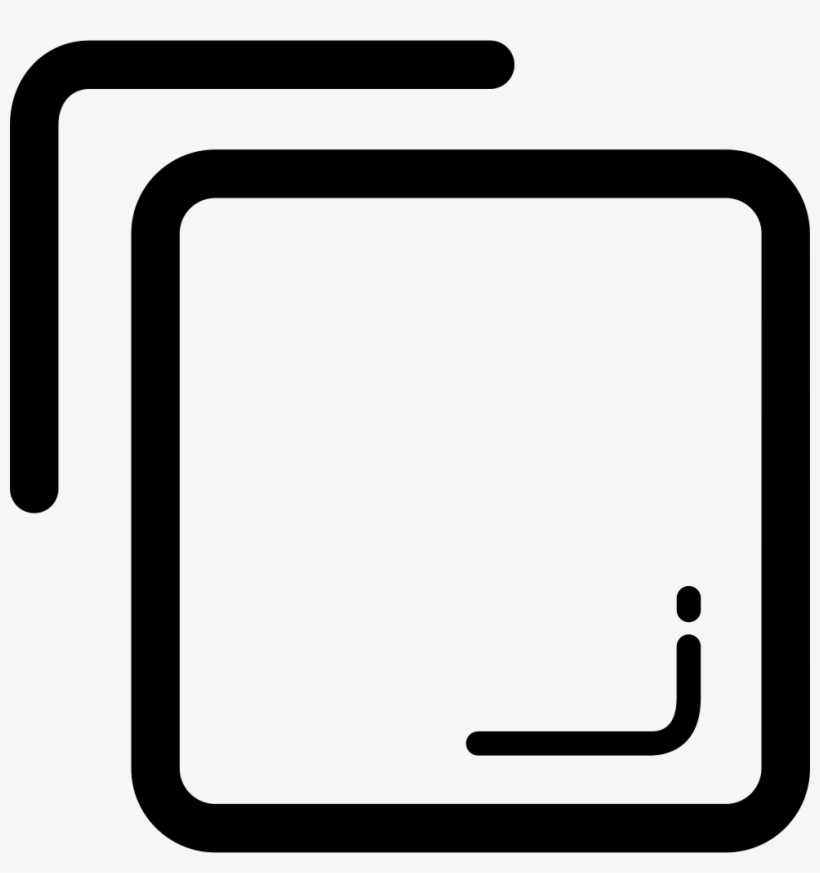 Button Square Outline Comments PNG Image | Transparent PNG Free ...