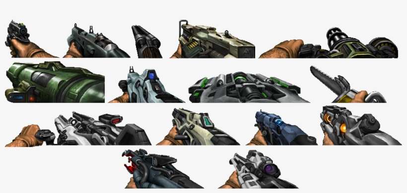 Download Image - Doom 2016 Weapon Sprites | Transparent PNG Download ...