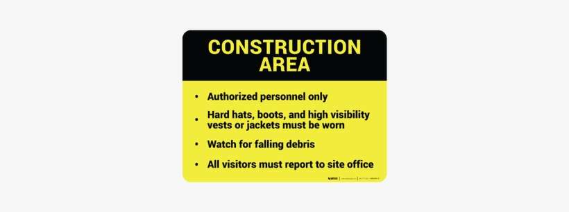 Construction Area - Wall Sign - Construction Area Wall Sign PNG Image ...