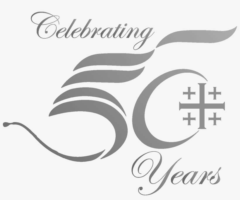 50th Anniversary Logo Transparent Grayscale - Ferrum College PNG Image ...