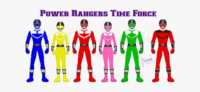 Power Rangers Time Force Deviantart Clipart - Power Rangers Paper Dolls ...