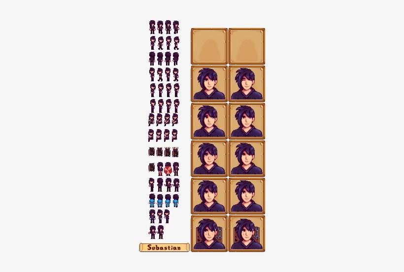 Download Previous Previous Sheet - Stardew Valley Sebastian Sprite ...