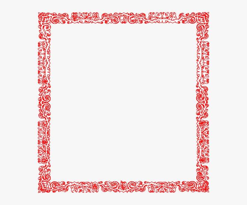Border Designs Patterns Png - Red Page Borders Png PNG Image ...