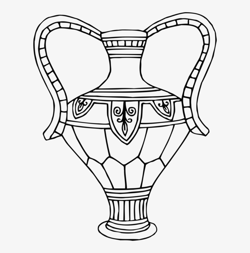 Line Art Vase Drawing Pencil - Vase Drawing PNG Image | Transparent PNG ...