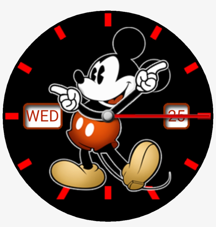 Download Mickey Dark Gwr Watch Face Preview | Transparent PNG Download ...