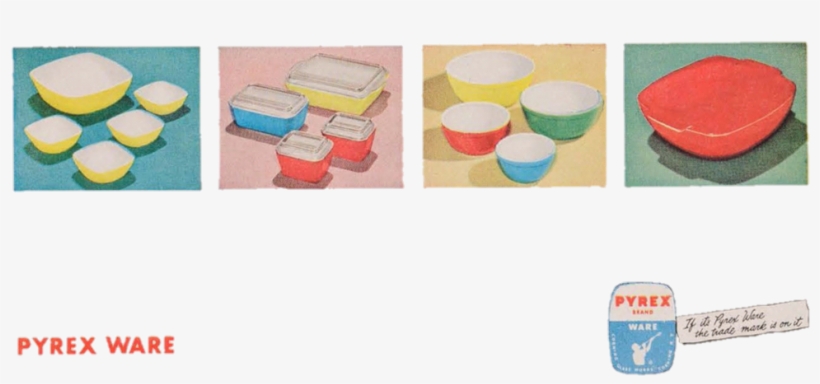 Vintage Glassware Refrigerator Dishes Pyrex Primary - Cake PNG Image ...