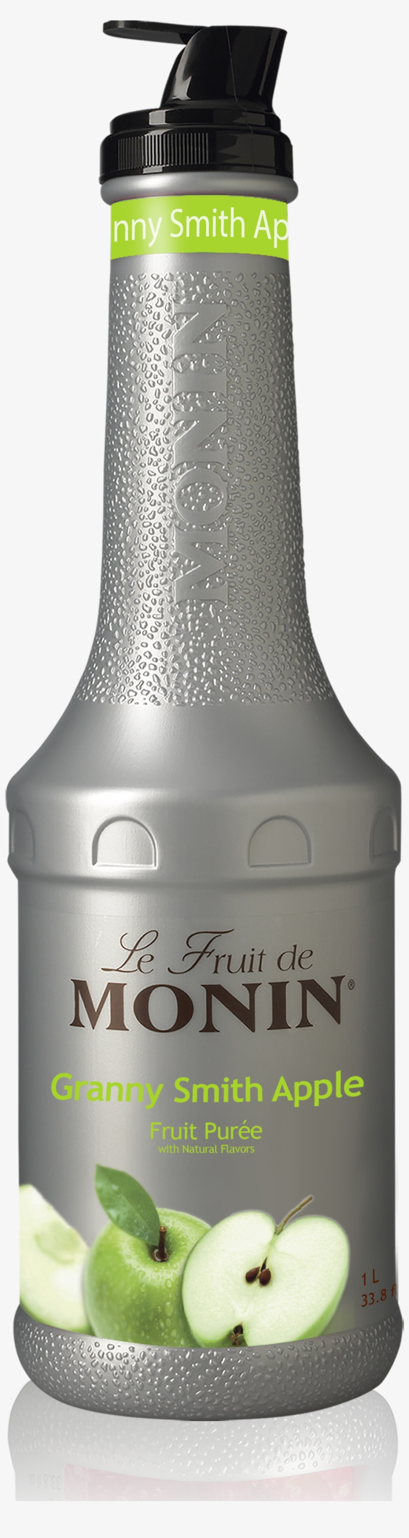 Front Label - Monin Granny Smith Apple Puree PNG Image | Transparent ...