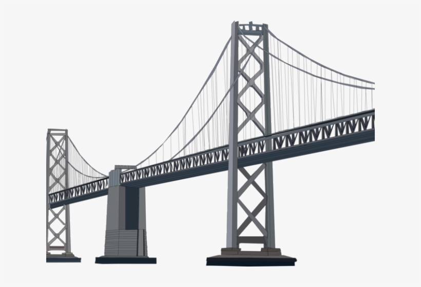 Rope Bridge Clipart Transparent - Oakland Bay Bridge PNG Image ...