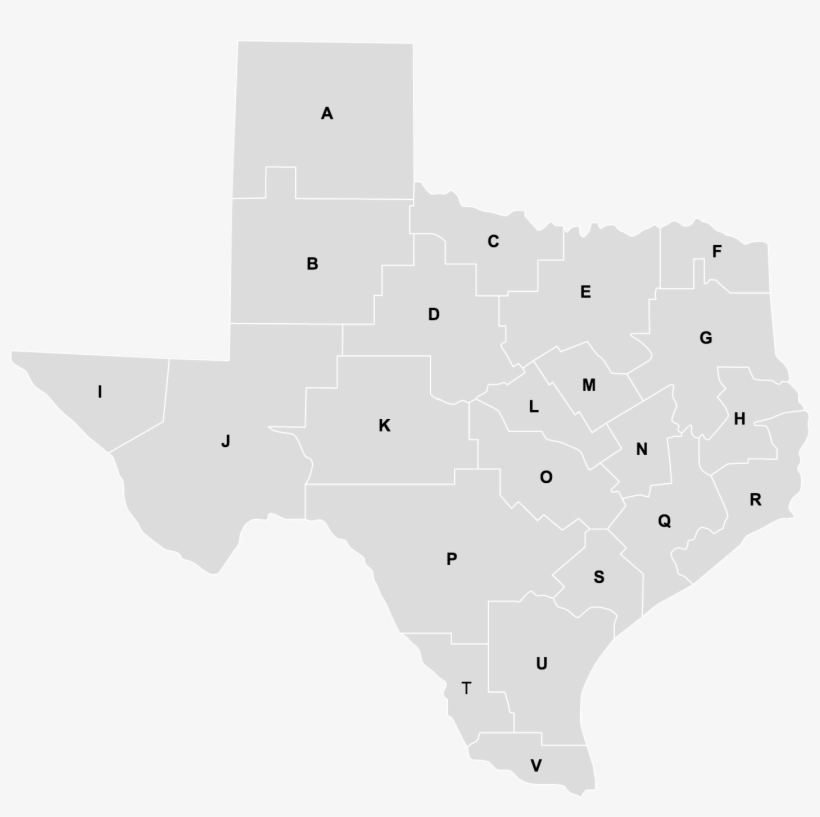 Download A) Texas Map With Tsa Borders Image - Atlas | Transparent PNG ...
