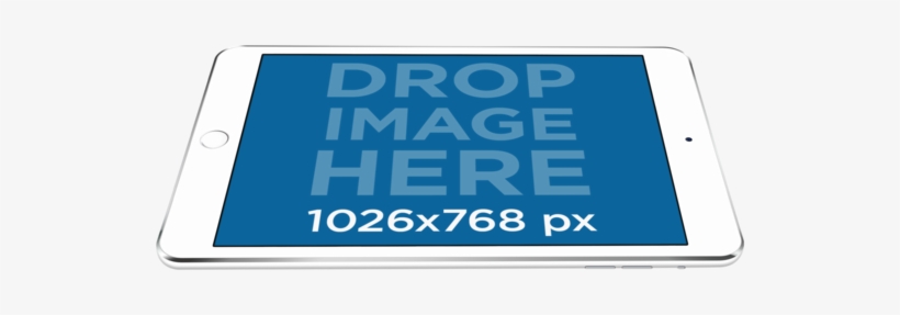 Download Png Mockup Of An Ipad Mini In Landscape View Lying ...