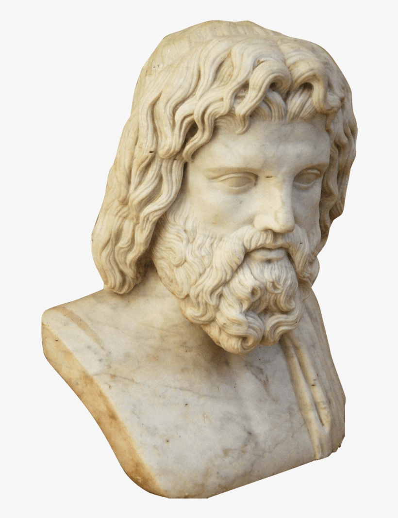 Bust Transparent - Zeus Statue No Background PNG Image | Transparent ...