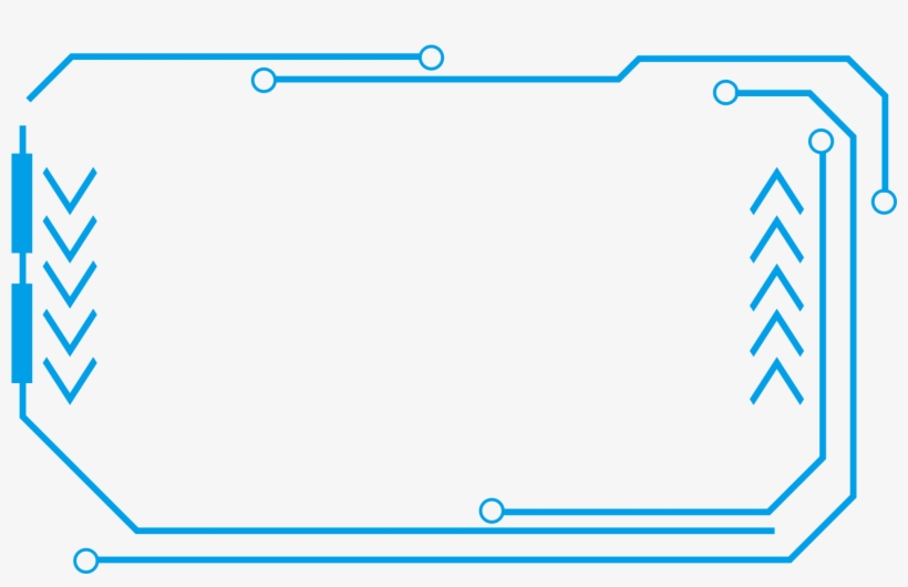 Download Technology Border Blue Simple Lines Png And Psd - Diagram ...