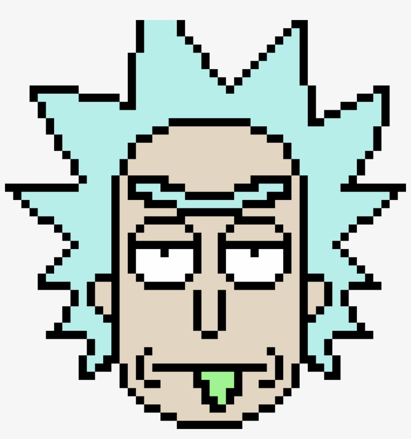 Download Rick Pixel - Rick And Morty Pixel Art | Transparent PNG ...