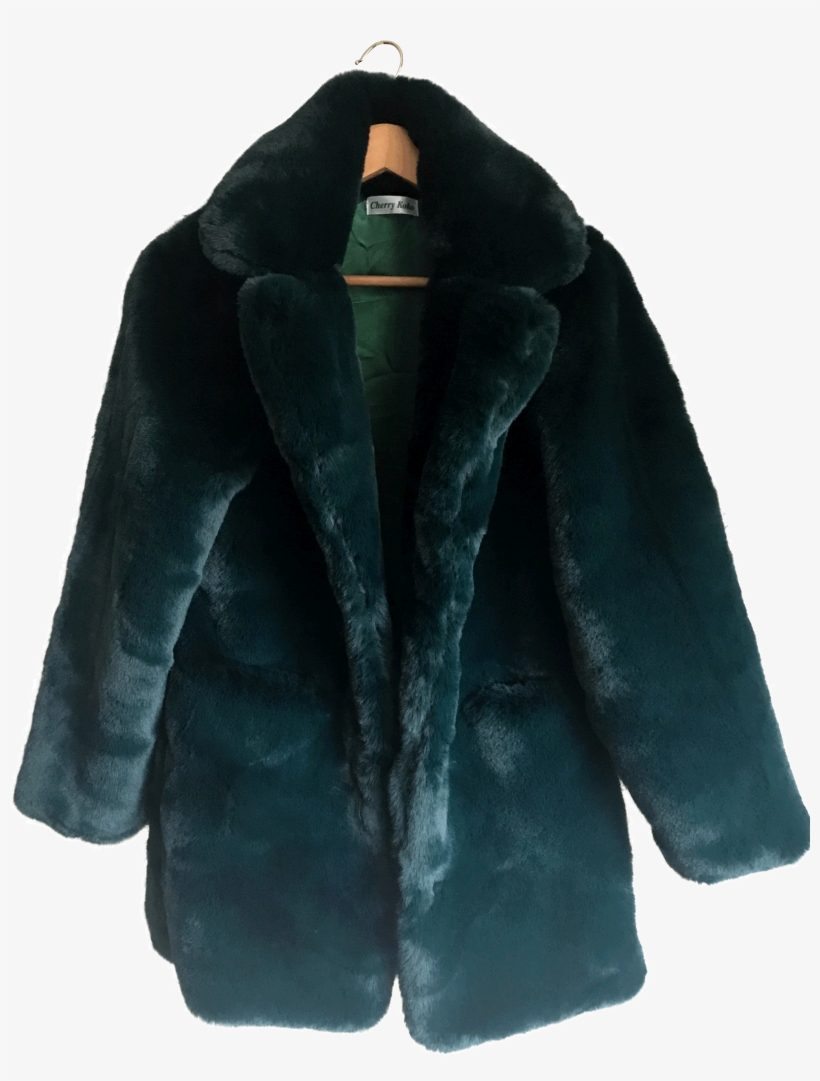 Forest Green Faux Fur Coat - Green Faux Fur Coat Uk PNG Image ...