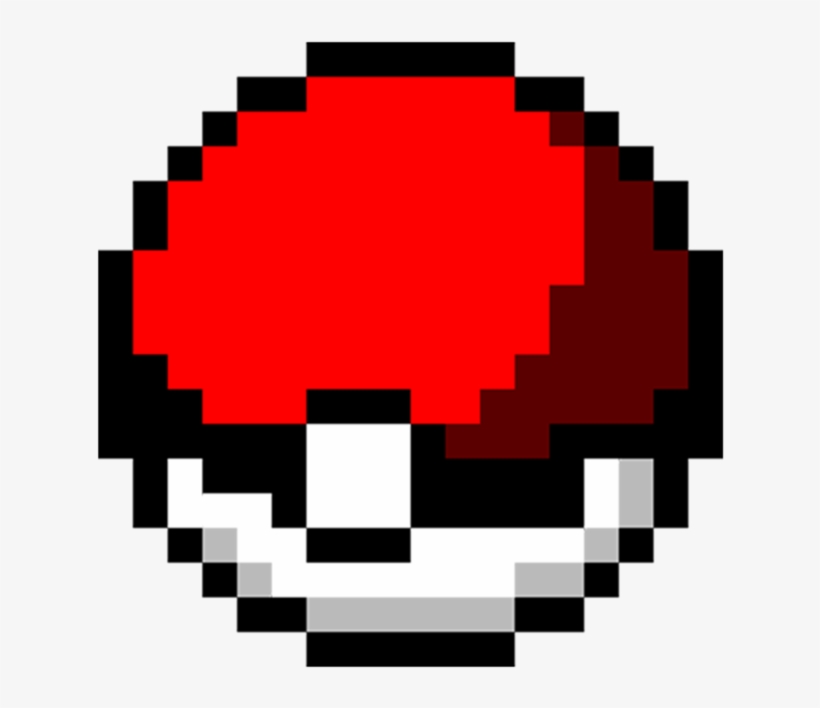 Pok Ball Pixel Art - Pokemon Ball Pixel Png PNG Image | Transparent PNG ...