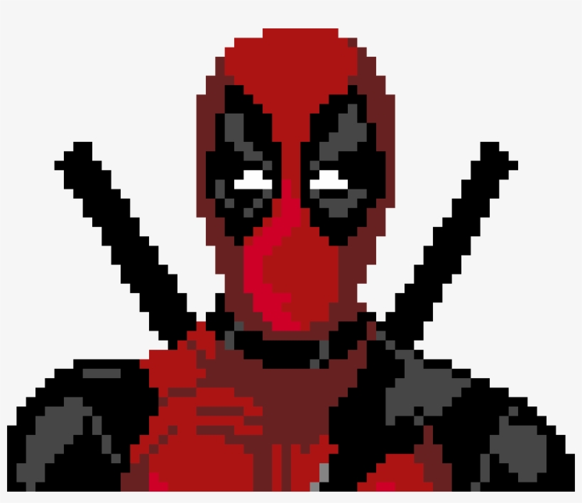 Pixel Art Deadpool Logo