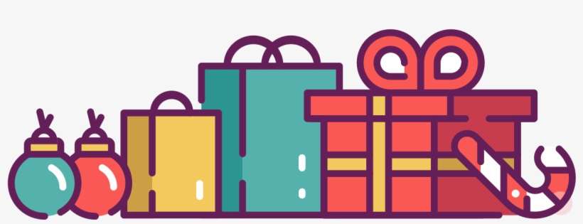 Colorful Christmas Presents Clip Art - Illustration PNG Image ...