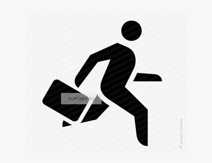 Running Businessman Icon - Free Vector Icon Of Businessman PNG Image ...
