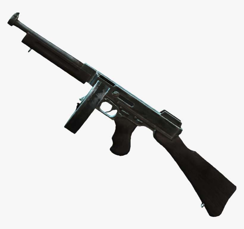 Silver Submachine Gun Prop PNG Image | Transparent PNG Free Download on ...