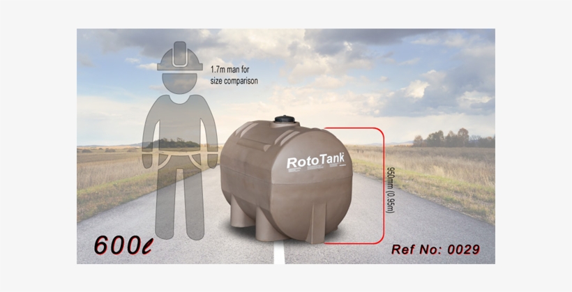 Rototank Horizontal Transport Tank 600l Png - Road PNG Image ...