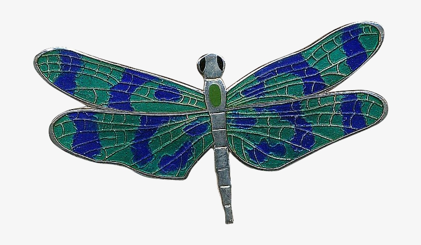Vintage Blue/green Enamel Dragonfly Pin - Damselfly PNG Image ...