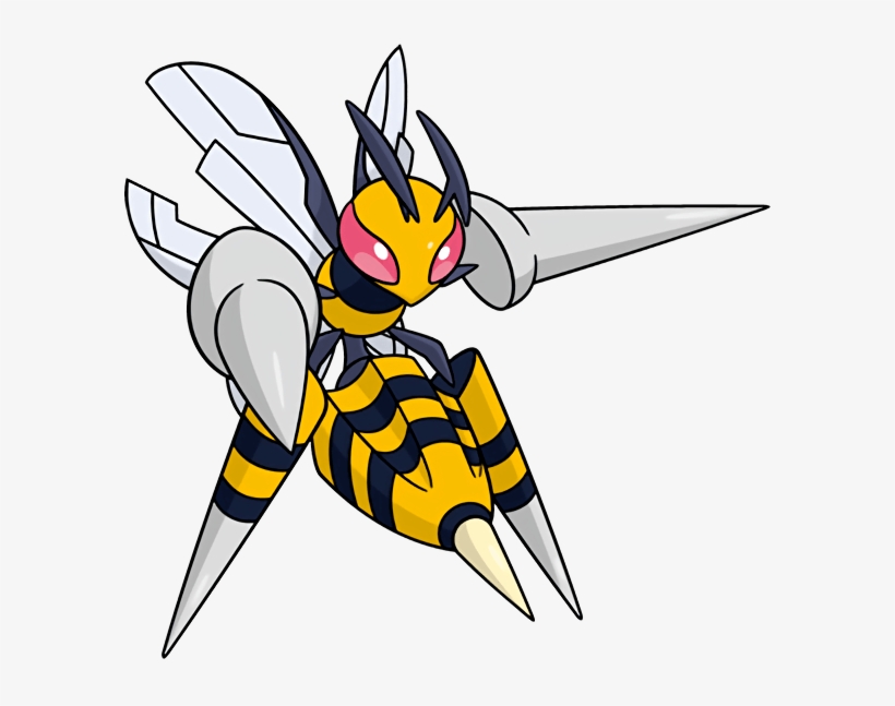 #beedrill #megaevolution From The Official Artwork - Pokemon Mega Evolution Beedrill PNG Image ...