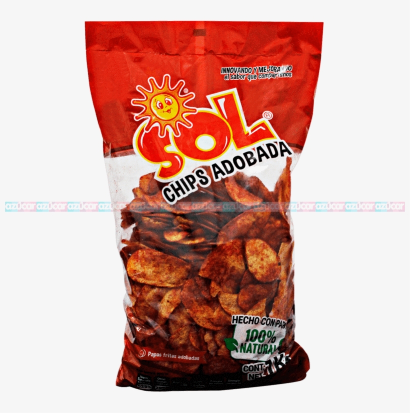 Botanas Sol Chips Adobada 4/1k - Totopo PNG Image | Transparent PNG ...