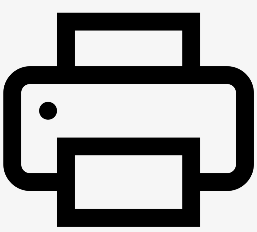 The Icon Is A Stylized Printer - Print Media Vectors Icon PNG Image ...