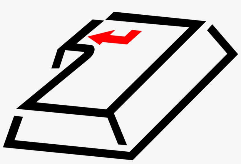 Vector Illustration Of Computer Keyboard Enter Key PNG Image ...