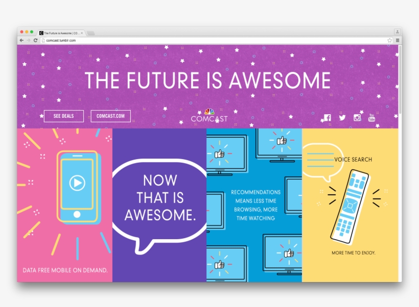 Comcast Social Media Ad Pitch - Graphic Design PNG Image | Transparent ...