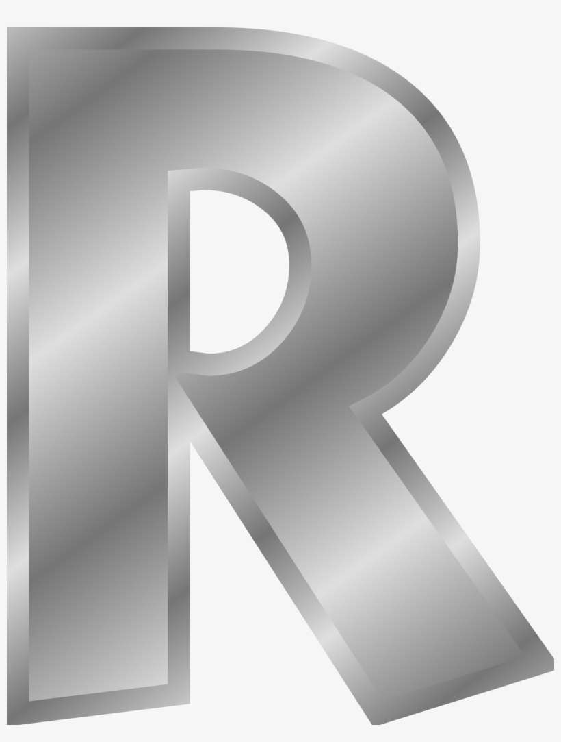 Clipart Effect Alphabet Big - Letter R In Gold PNG Image | Transparent ...