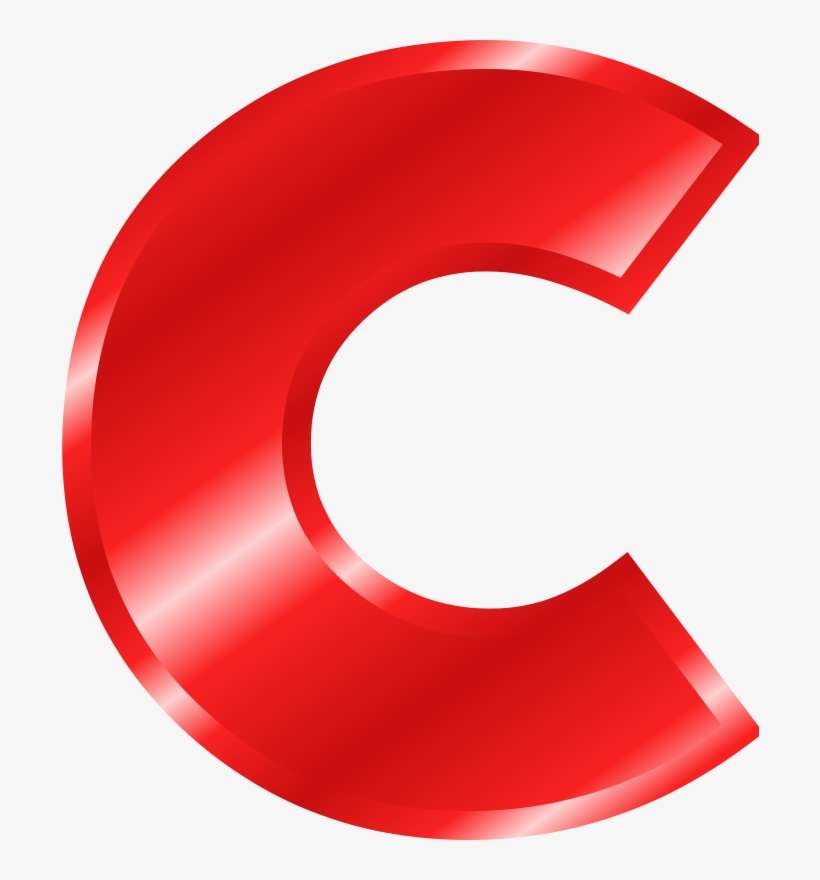 Letters Clip Art Bina Effect Letters Alphabet Red 47 - C Clipart PNG ...