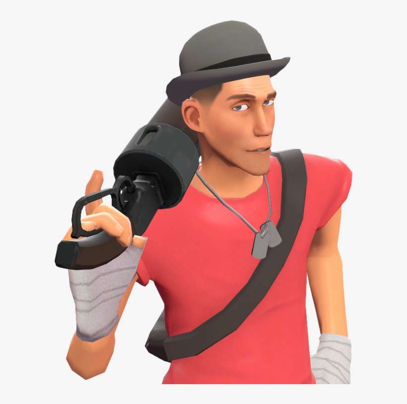 Scout With The Modest Pile Of Hat Tf2 - Scout Team Fortress 2 Png PNG ...