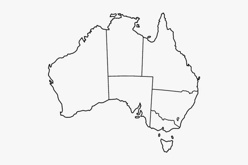 Download Australia Map Template - Map Of Australia Outline ...