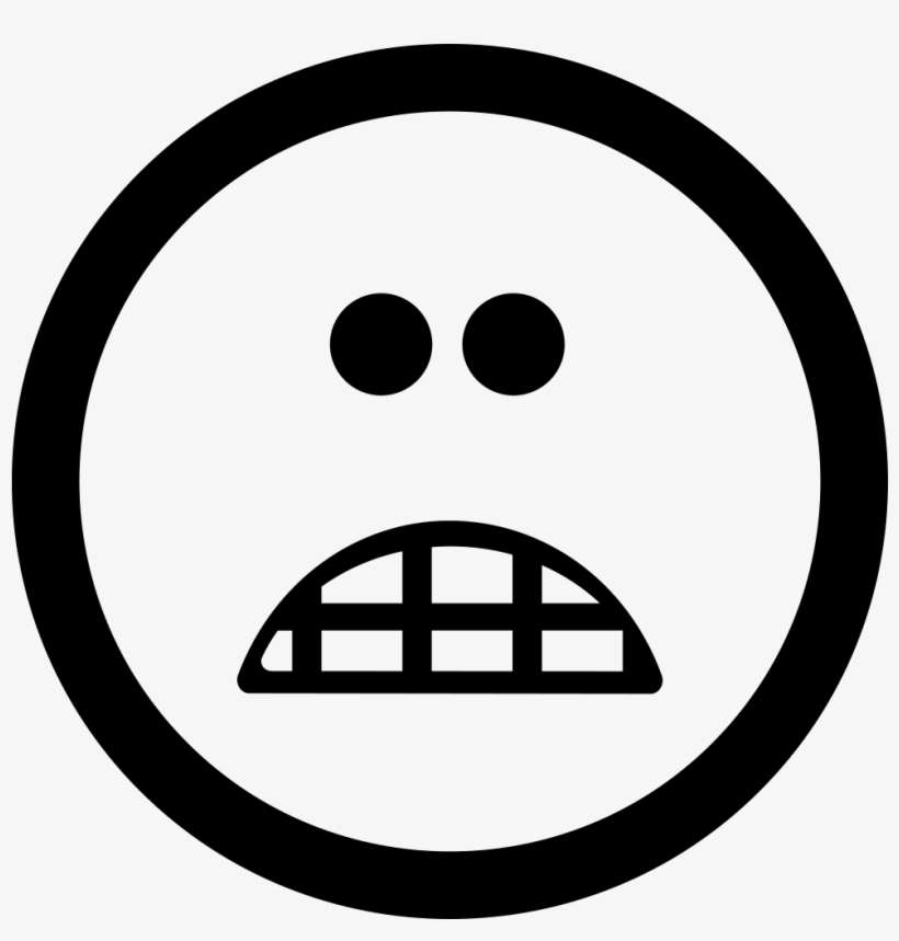 Scared Emoticon Square Face - Number 2 In Circle PNG Image ...