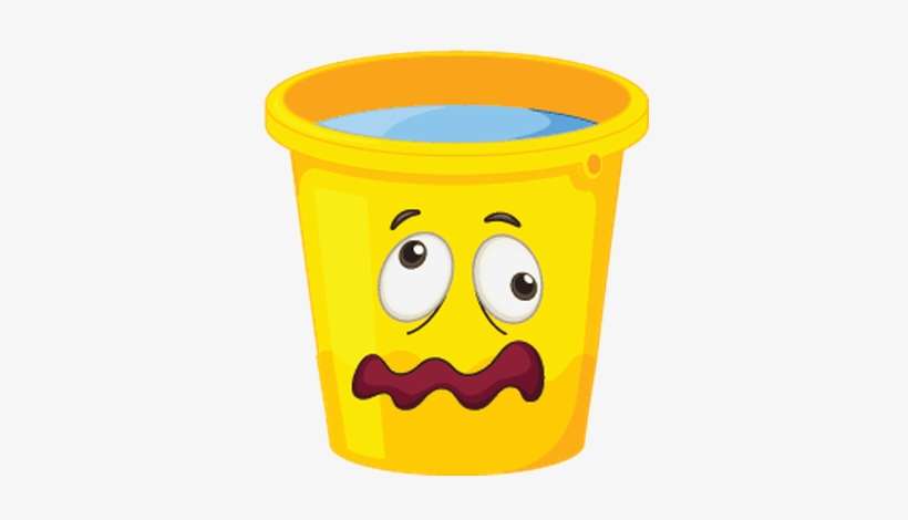 Scared Face Buckets With Faces Clipart The Arts Media - Cartoon Bucket ...