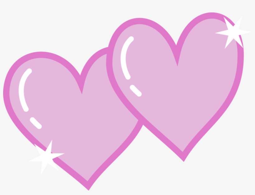 Hearts Clipart Double Heart Pencil And In Color Hearts - Mlp Love Cutie ...