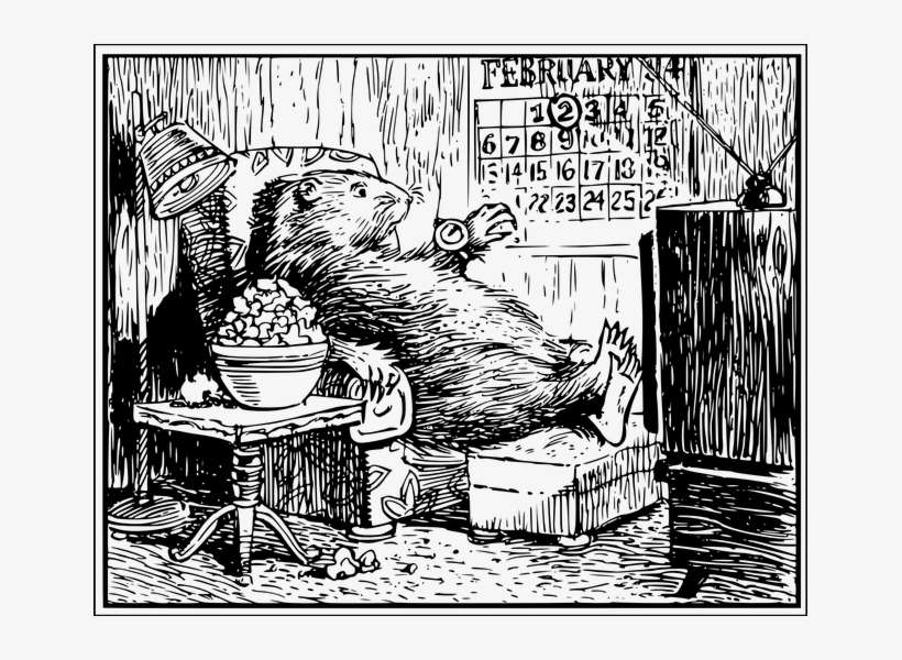 Groundhogs Day Clipart Black And White Free