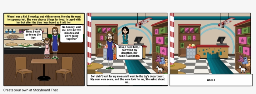 When I Was Lost In A Supermarket - Cartoon PNG Image | Transparent PNG ...