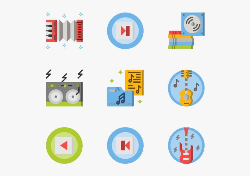 Music - Digital Marketing Icons Vector PNG Image | Transparent PNG Free ...