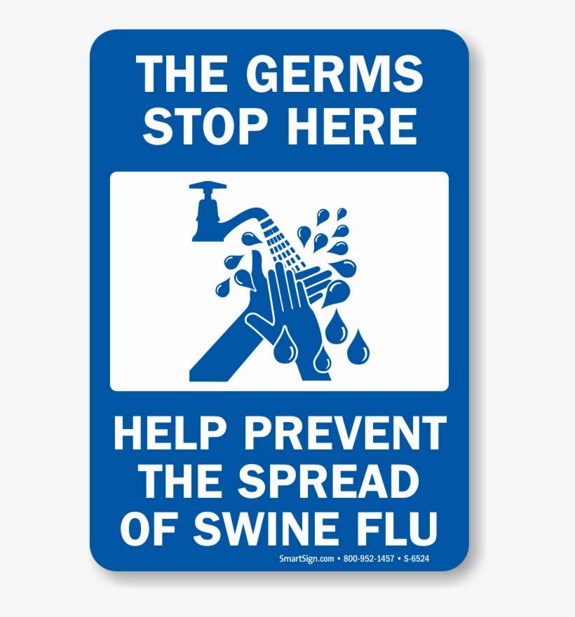 The Germs Stop Here Sign - Poster PNG Image | Transparent PNG Free ...
