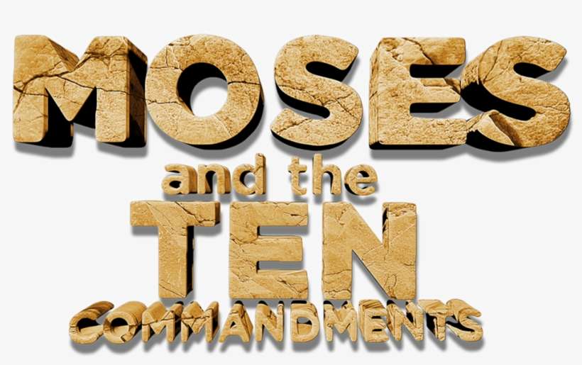 Moses And The Ten Commandments - Calligraphy PNG Image | Transparent ...