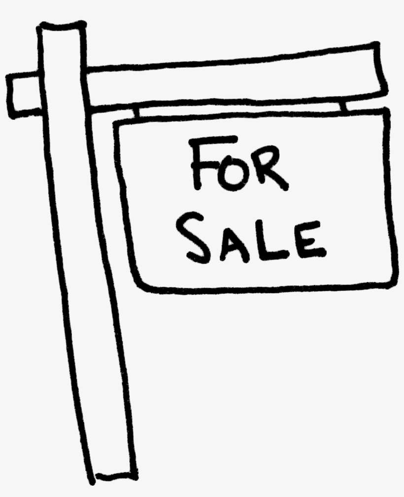 Download For Sale Sign - Line Art | Transparent PNG Download | SeekPNG