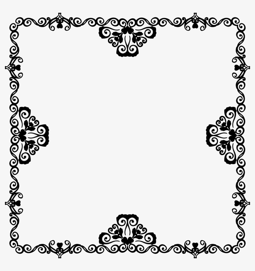 Vintage Frame Line Art - Illustration PNG Image | Transparent PNG Free ...