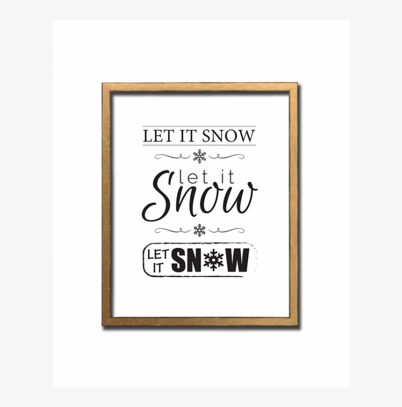 Let It Snow - Calligraphy PNG Image | Transparent PNG Free Download on ...